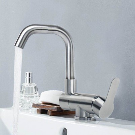 South African Premium Stainless Steel Basin Tap with Single Handle Hot ...