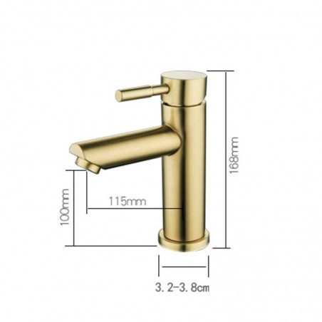 South African Premium Classical Brushed Gold Stainless Steel Face Basin ...