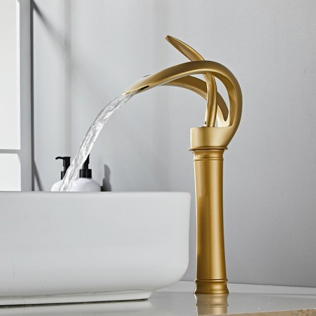 South African Premium Brass Waterfall Mixer Basin Tap Single Handle ...