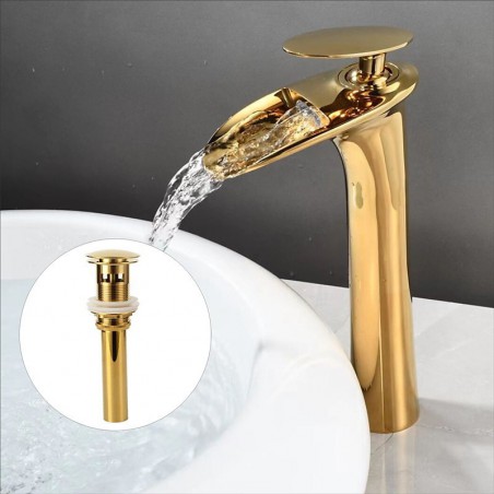 South African Premium Waterfall Solid Brass Single Handle Deck Mounted ...