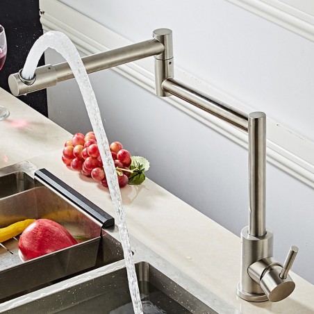 South African Premium Single Handle Nickel Brushed Pot Filler Free ...