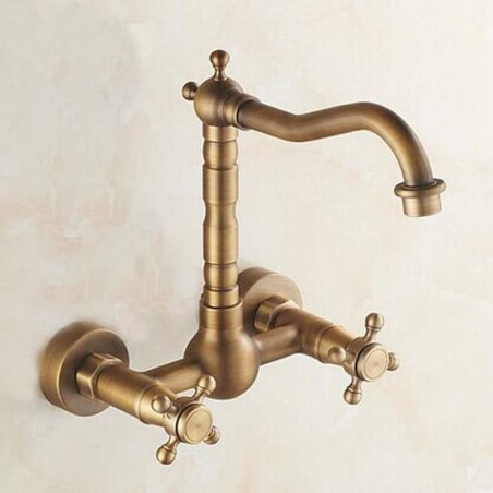 South African Premium Retro Style Brass Wall Mounted Two Handles Brass ...