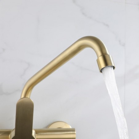 South African Premium Single Handle Brushed Gold Pot Filler Wall ...