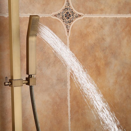 South African Premium Antique Brass Mount Outside Waterfall Pullout ...