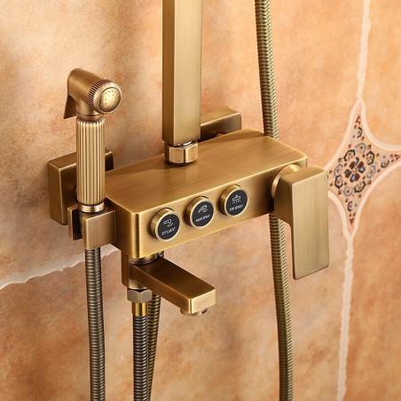 South African Premium Brass Mount Outside Rainfall Waterfall Shower ...
