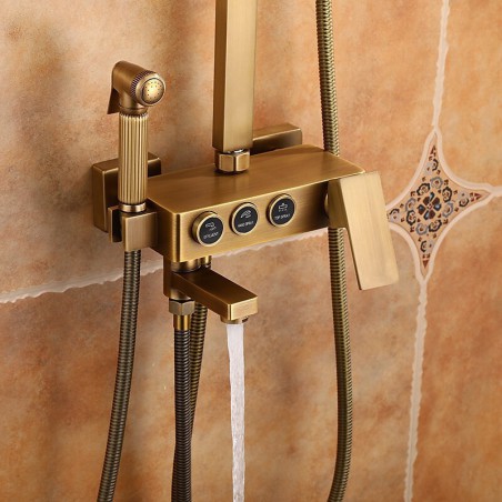 South African Premium Brass Mount Outside Rainfall Waterfall Shower ...