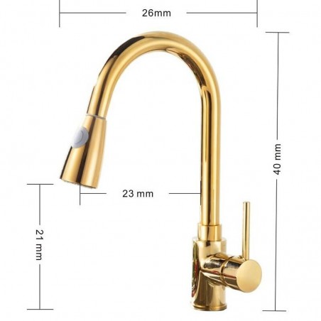 South African Premium Single Handle Electroplated Pull out Pull down ...